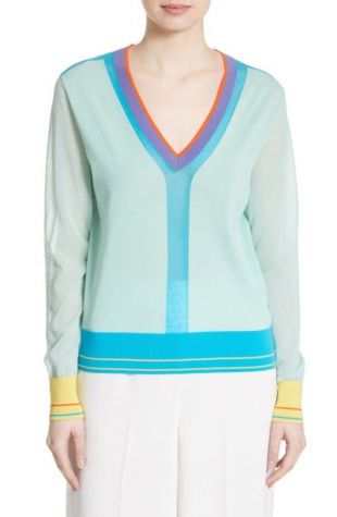 pull col v taille L
