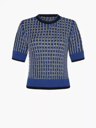 Victoria Jacket - Will Trent S04 Iantha Richardson Blue Striped Sweater