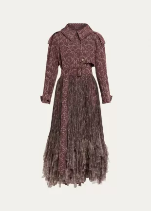 Burberry - Fitzrovia Baroque Fringe Long Trench Coat