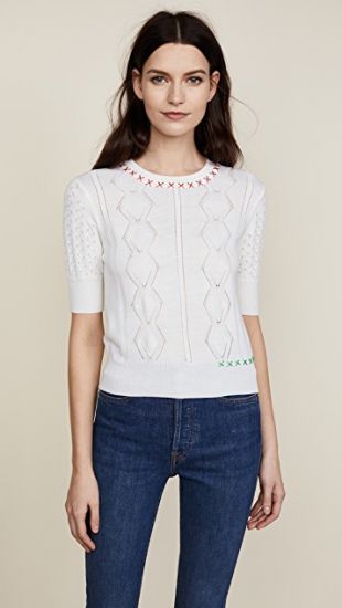 Carven - Carven 3/4 Sleeve Sweater | SHOPBOP