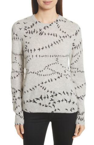 Equipment - Equipment Shane Bird Print Cashmere Sweater