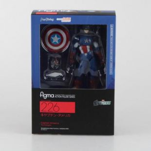 HAPPYHOMY - Avengers Figma 266 Captain America PVC Action Figure ...