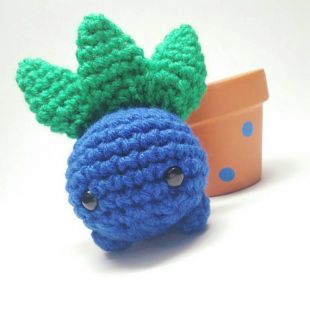 PixeledPeach - Oddish inspiré plante en pot, Oddish peluche, Pokemon ...