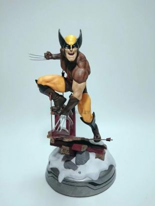 Wolverine Figure with Logan Head statue