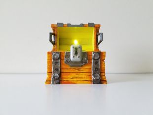 OneShot3D - Fortnite LIGHT UP Loot Chest Replica Prop - USA Seller