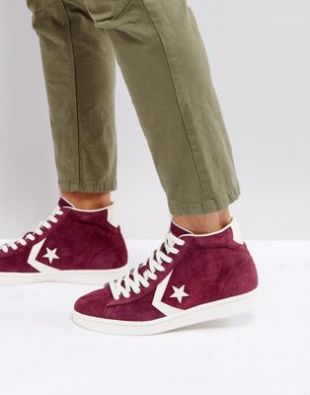 ASOS - Converse Pro 76 Baskets mi hautes en cuir Violet 157691C626 at ...