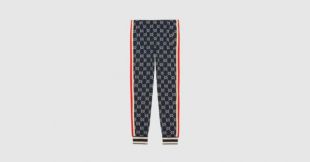 Gucci - Gucci Pantalon de jogging en jacquard GG