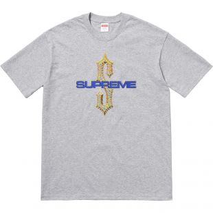 Supreme - Supreme Diamonds Tee Heather Grey