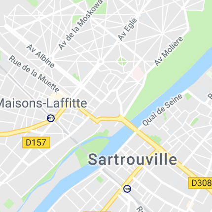 The central staircase of the château de Maisons-Laffitte in Versailles ...