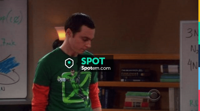 La camiseta "Flying Green Lantern" de Sheldon Cooper (Jim Parsons) dans ...
