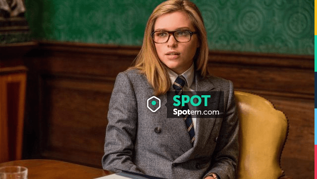 Blazer grey double breasted worn by Roxy / Roxanne Morton / Lancelot ...