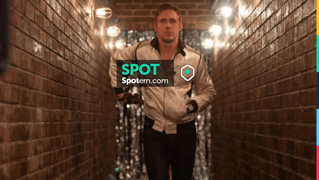 White Satin Bomber worn by The Driver (Ryan Gosling) as seen in Drive ...