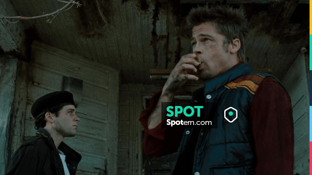 The Simpson Racing sleeveless down jacket worn by Tyler Durden (Brad ...