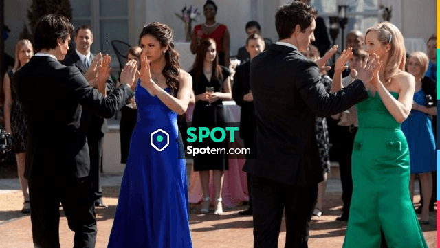 the strapless dress blue as worn by Elena Gilbert (Nina Dobrev) in The ...