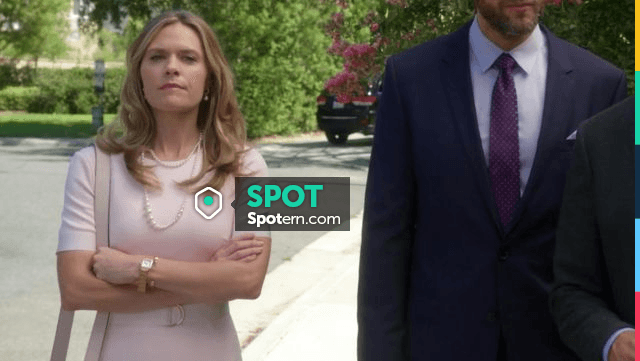 The cream dress worn by Christa (Maggie Lawson) in Santa Clarita Diet ...