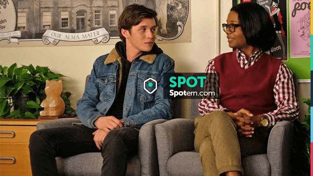 Denim Jacket worn by Simon Spier (Nicke Robinson) as seen in Love ...