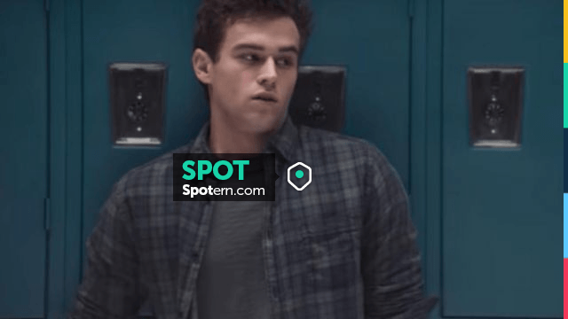 Grey Plaid Shirt worn by Justin Foley (Brandon Flynn) as seen in 13 ...