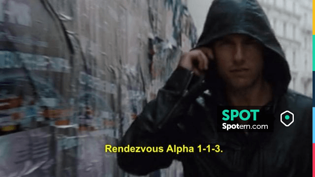 The bomber jacket with hood of Ethan Hunt (Tom Cruise) in Mission ...