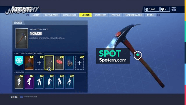 Standard pickaxe prop replica as seen in the video game Fortnite | Spotern