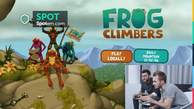 El videojuego Frog Climbers interpretado por Squeezie y Cyprien en su video de Youtube ...