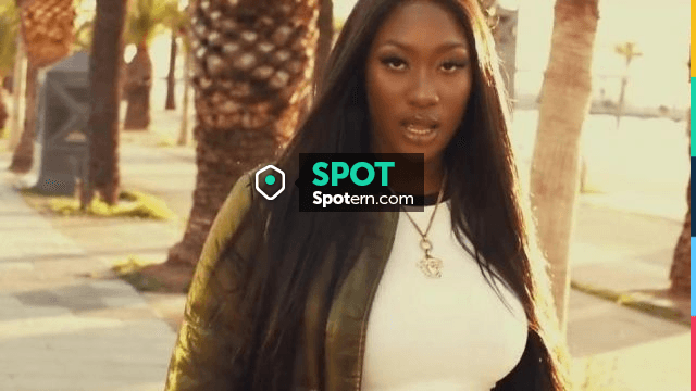 The khaki jacket brilliant Missguided worn by Aya Nakamura in her video ...