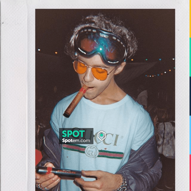 The white t-shirt Gucci Dimitris Kad on his account Instagram | Spotern