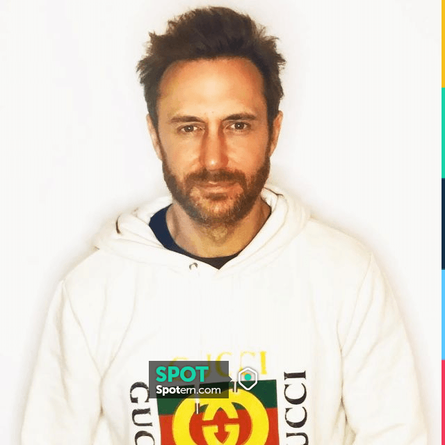 la sudadera blanca de Gucci vista en la cuenta de Instagram de David ...