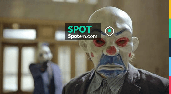 The clown mask worn by the Joker (Heath Ledger) in Batman, The Dark ...