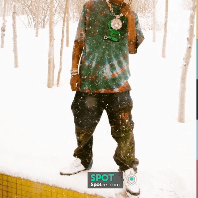 La paire de Nike Jordan 3 NRJ Tinker Hatfield de Travis Scott sur son ...
