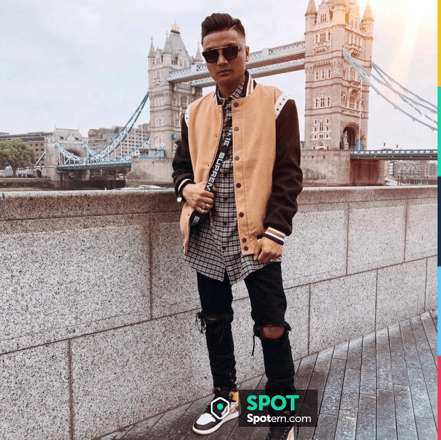 Les Jordan 1 jaunes portées par John Melchico sur son instagram | Spotern