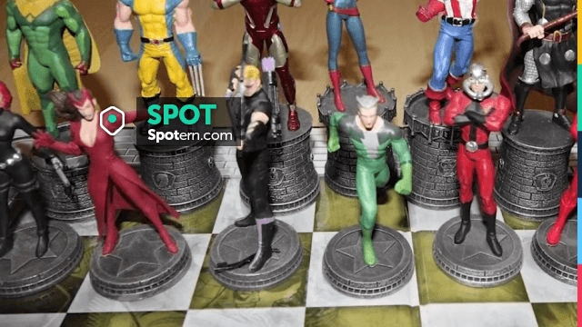 The miniature Scarlet Witch, chess piece Marvel seen in the video, "You ...