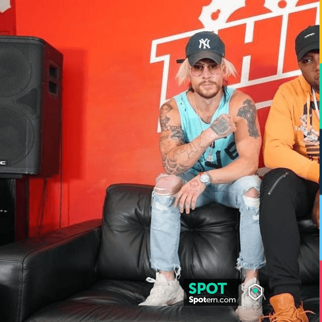 the pair of yeezy 500 desert rats worn by enzo amore on his post ...