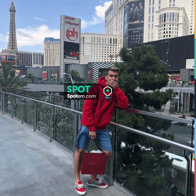 The sweater Supreme that brings the influencer and youtubeur Just Wynn ...