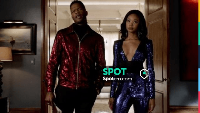 The combination of blue as Monica Colby (Wakeema Hollis) in Dynasty ...