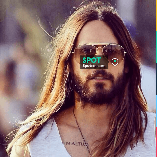Sunglasses aviator vintage Jared Leto on his account Instagram | Spotern