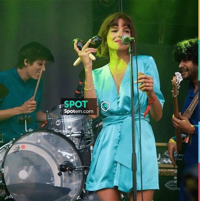 The silk dress blue as worn by the singer of the empress on stage | Spotern