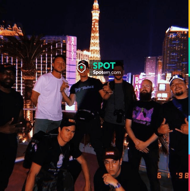 Eyeglasses round metal Giorgio Armani worn by Logic in front of the ...