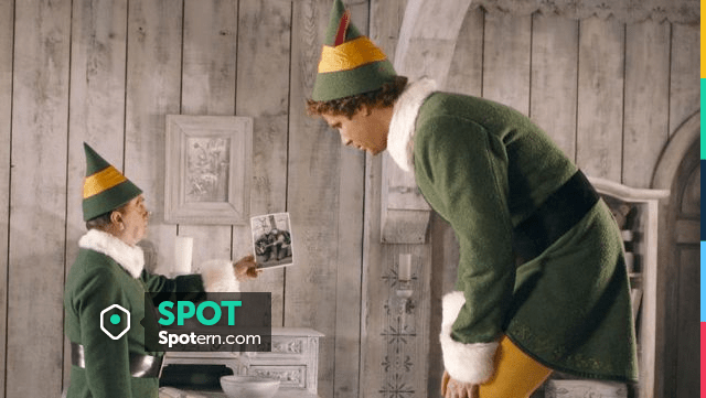 The authentic costume of elf carried by Papa Elf (Bob Newhart) in Elf ...