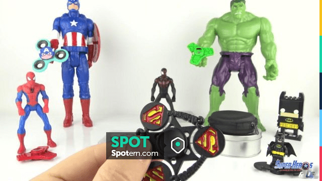The hand spinner superman in the youtube video 11 Hand Spinner Super ...