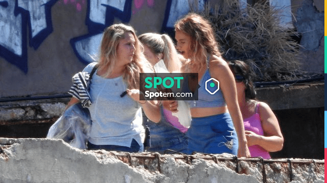 Denim Bralet worn by Young Donna (Lily James) as seen in Mamma Mia ...