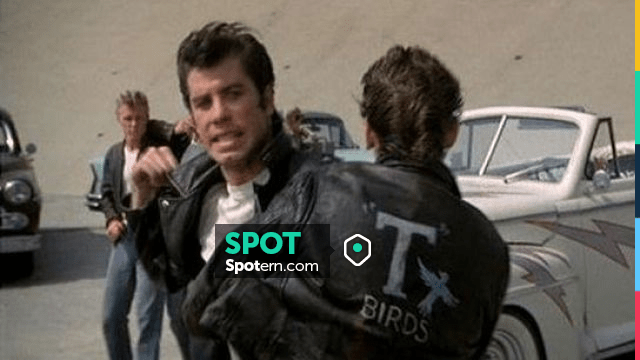 The jacket leather biker jacket T Birds Kenickie (Jeff Conaway) in the ...