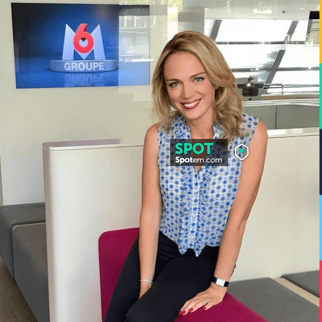 The top blue ruffled Vicky Bogaert on Instagram | Spotern