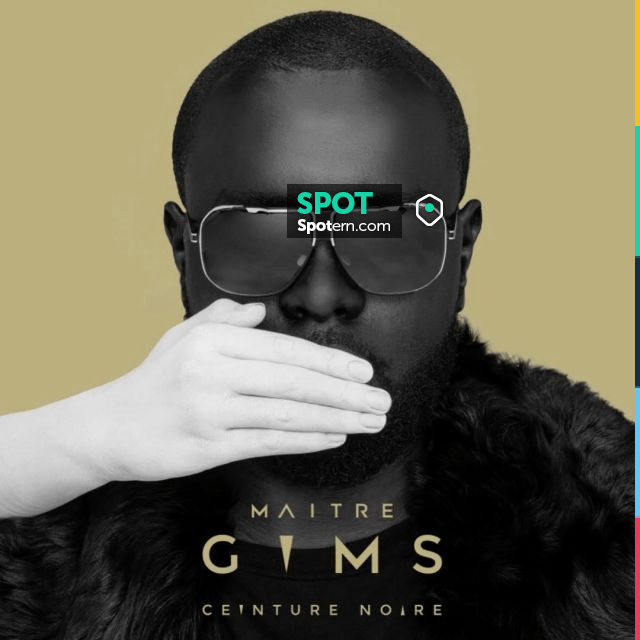 Les lunettes de soleil de Maître Gims sur la pochette de son album ...