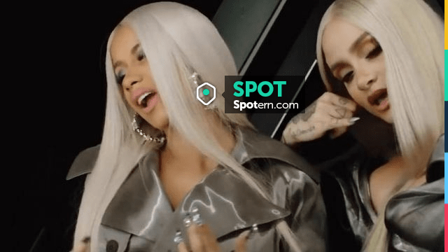 The hoops are thick with large diamonds worn by Cardi B in her video ...
