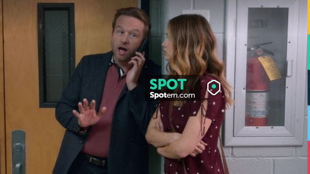 The top silk bordeaux printed star Patty Bladell (Debby Ryan) in ...