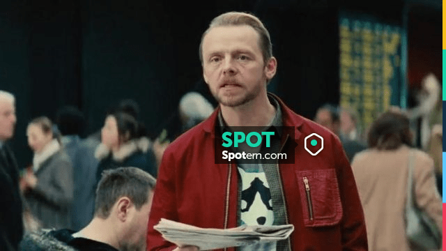 Oliver Spencer red Jacket worn by Benji Dunn (Simon Pegg) as seen in ...