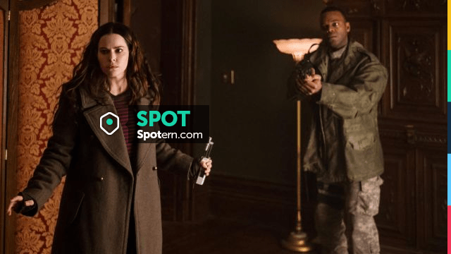 Jennifer Goines' (Emily Hampshire) coat as seen in 12 Monkeys S03E07 ...