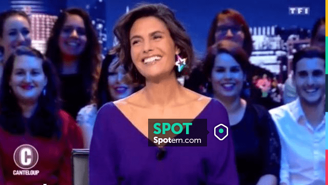 Le pull violet de Alessandra Sublet dans C'est Canteloup du 04/10/2018 ...