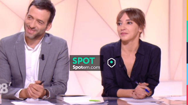 La chemise à carreaux ton sur ton de Nadia Daam dans 28 minutes du 08 ...