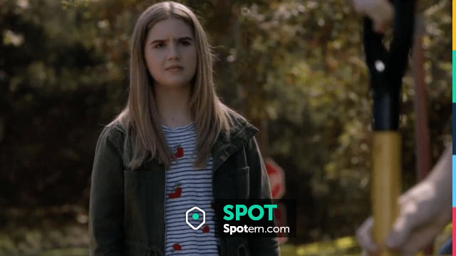 Cherries Stripe Tee of Dylan DiMeo (Kyla Kenedy) in Speechless (S03E08 ...